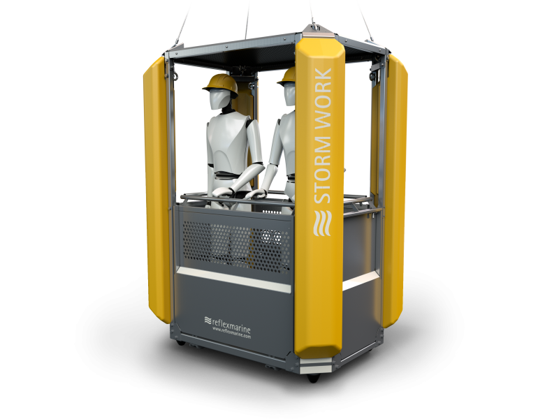 The latest innovation in crane-suspended work baskets